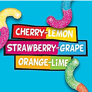 Trolli Sour Brite Crawlers Candy, Original Flavored Sour Gummy Worms, 7.2 Ounce