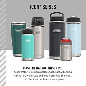 ICON SERIES BY THERMOS Stainless Steel Water Bottle with Straw Lid, 32 Ounce, Sandstone