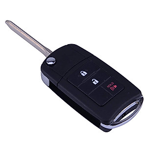 beler 3 Buttons Remodel Remote Flip Folding Key Shell Case Cover Fit For Toyota RAV4