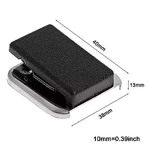 2Pack Belt Clip Compatible with Motorola Replacement Microphone Clip PMMN4013 PMMN4013A PMMN4021A PMMN4021 PMMN4022 PMMN4022A PMMN4025 PMMN4025A Handheld Speaker Microphone MIC Two Way Radio