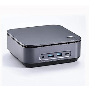 KAMRUI Thin Client Mini PC 11th Intel 4-Core i5-1135G7 Iris Xe Graphics 16GB DDR4 RAM 512GB NVMe SSD WiFi AX BT HDMI DP Thunderbolt4 RJ-45 Fingerprint Build-in Speaker Windows 11 Pro