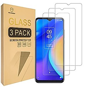 Mr.Shield [3-Pack] Designed For TCL 20 SE [Tempered Glass] [Japan Glass with 9H Hardness] Screen Protector with Lifetime Replacement
