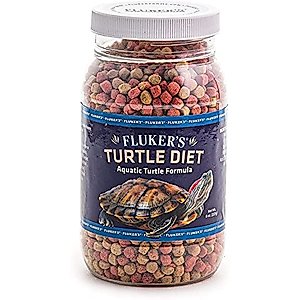 Fluker's Aquatic Turtle Formula Turtle Diet Dry Food 8oz - Includes Attached DBDPet Pro-Tip Guide