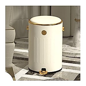 WENMENG2021 Trash and Recycling Bin Kitchen Trash Can Foot-Operated Trash Can with Lid Silent Trash Can Gift Box Trash Can Multi-Color Optional Trash Can with Lid (Color : A)