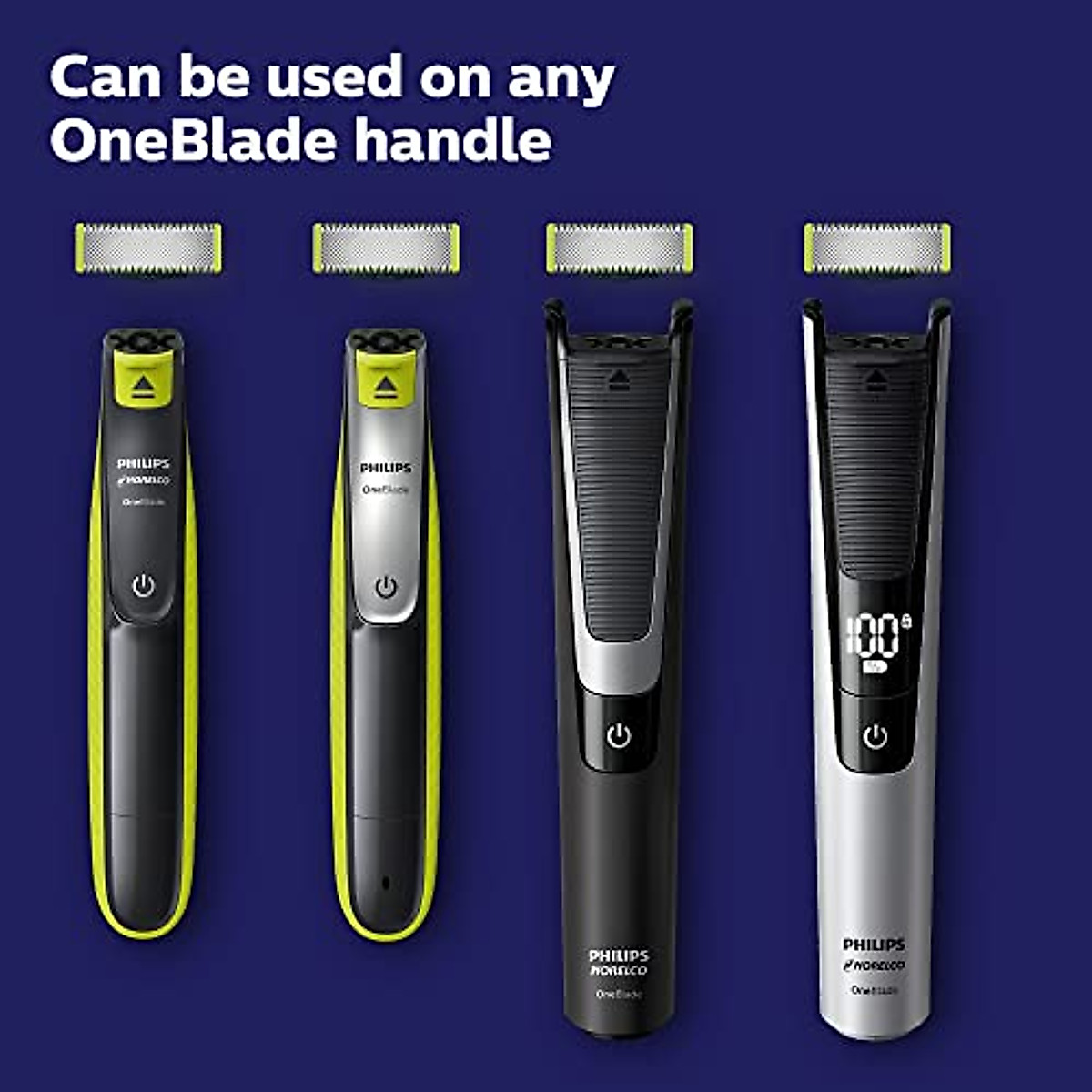 Philips Norelco Genuine OneBlade Replacement Blades, 2 Count, QP220/80