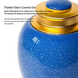 Medium Urns for Human Ashes - Ocean Blue Urns for Ashes Adult Male - Cremation Urns for Human Ashes Adult Female - Baby Urns for Ashes Dog Urns