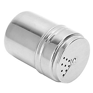 5Pcs Seasoning Bottle, Stainless Steel Spice Shaker with Rotating Cover, Spice Dispenser for Salt Powder Sugar Pepper Barbecue Tools
