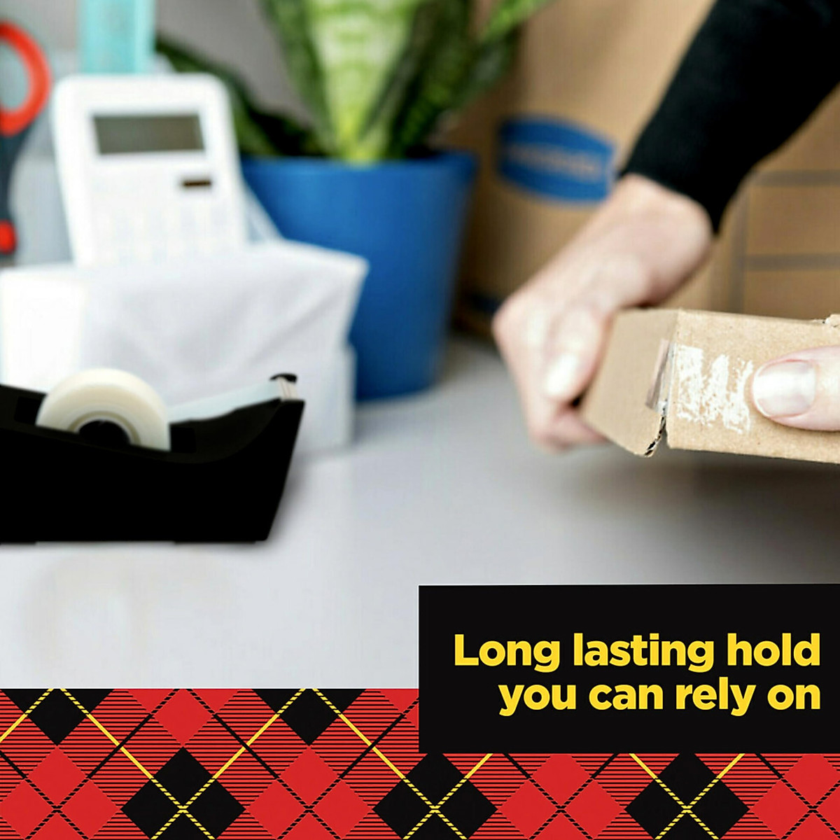 Scotch Transparent Tape, 4 Dispensered Rolls, Versatile, Clear Finish, Engineered for Office and Home Use, 3/4 x 850 Inches (4814)