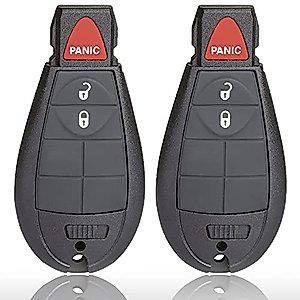 Key Fob Keyless Entry Remote Compatible with 2008-2016 Dodge Ram Truck 1500 2500 3500 Journey Challenger Grand Caravan Grand Cherokee Commander Chrysler IYZ-C01C M3N5WY783X Key Replacement