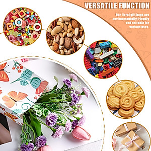 Shindel 24PCS Paper Gift Bags with Stickers, Butterfly Candy Bags Floral Treat Bags Party Favor Goodie Bags for Women Girls Birthday Party Tea Party