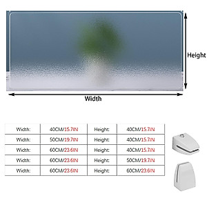 Classroom Office Privacy Desk Dividers, Portable Tabletop Partition Screens Panels for Enhance Workspace Isolation, Desktop Shield Guard Frosted Translucent (Size : 60CMx40CM/23.6INx15.7IN)