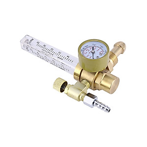 VILLCASE 3pcs Air Compressor Accessories Argon Flowmeter Regulator Accessories for Argon Co2 Regulator Argon Flow Meter Regulator Argon Regulator Gauges Welder Tig Welding Machine C02