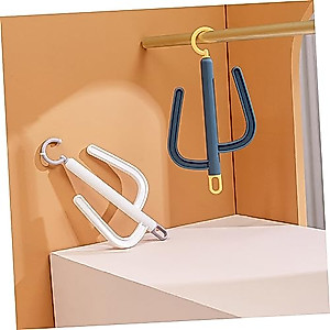 Swivel Hook Hanger Small Drying Rack Multi Purpose Hanger Swivel Hooks Small Clothes Drying Rack Shoe Racks Shoes Hanger Slipper Drying Racks Shoe Hook abs rotatable to Rotate
