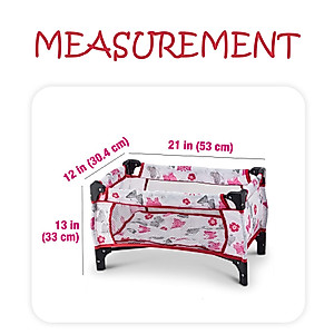 Litti Pritti Take Along Travel Crib Pack and Play Accessory for Dolls - Perfect for 18" Dolls