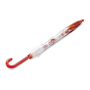 Amazon Basics Kids Clear Round Bubble Umbrella, 26.5 inches, Maple Leaf