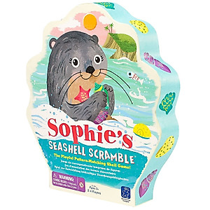 Educational Insights Sophie's Seashell Scramble Game for Preschoolers & Toddlers, Patterns & Matching Game, Fine Motor Skills, Ages 3+