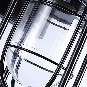 Outdoor Wall Lanterns Modern Exterior Wall Mounted Light Fixtures Waterproof Outdoor Wall Sconces with Seeded Glass Shade Outside Wall Lamp for Deck Garage Yard Front Door Garden Home