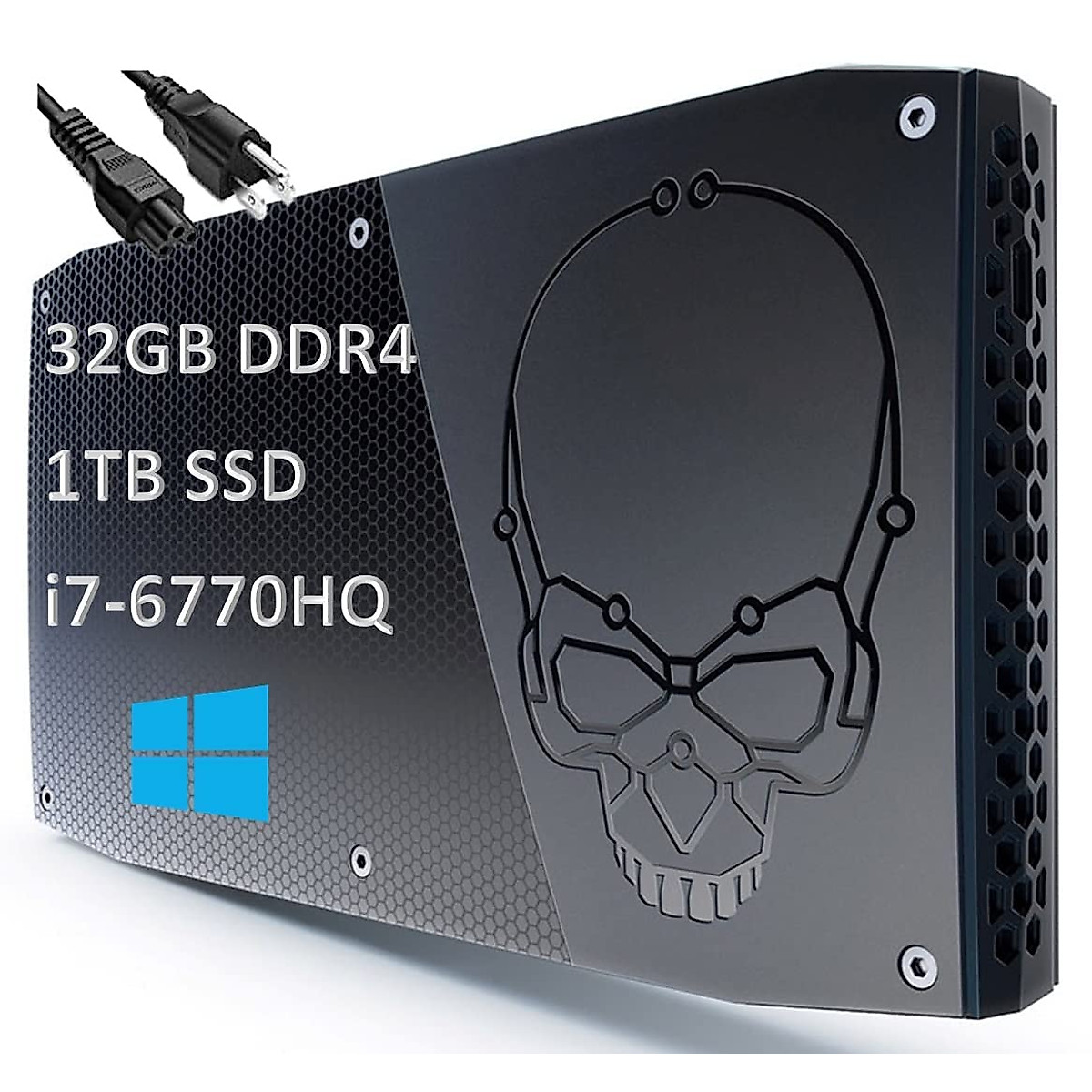 Intel Skull Canyon NUC 6 NUC6i7KYK Business Mini PC Desktop (Quad-Core i7-6770HQ, 32GB RAM, 1TB SSD) Windows 10 Pro (Renewed)