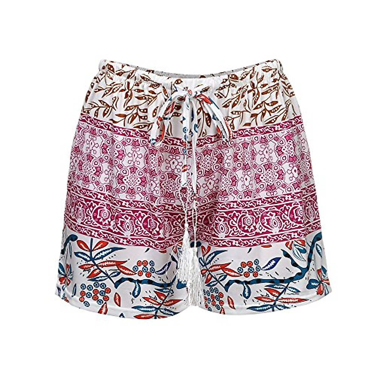 New Print Shorts, Thenlian Fashion Women Sexy Hot Pants Summer Casual Shorts High Waist Short Pants (L, PURPLE)