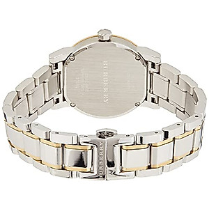 Burberry Silver Dial Two-tone Silver and Gold-tone Bracelet Ladies Watch BU9115