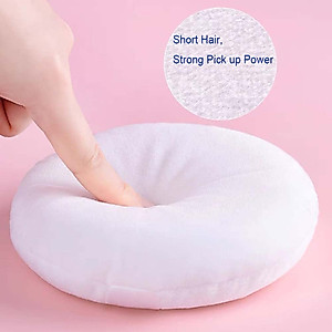 COSHINE Jumbo Pure Cotton Powder Puff, 5 INCH (13cm) Body Powder Puff Applicator For Loose Mineral Powder Body Powder Cosmetic Foundation Sponges, White(1 piece)