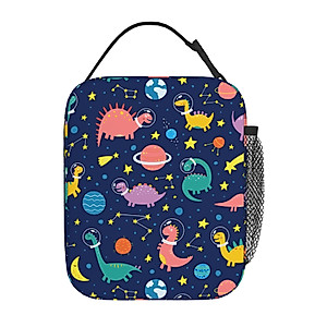 Dinosaur Dino Fun Lunch Bag Insulated Lunch Box Reusable Lunchbox Waterproof Portable Lunch Tote For Men Boys