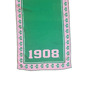 Pink and Green Scarf Women