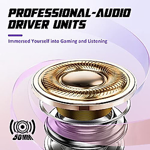 WolfLawS TA1000 Gaming Headset for Xbox Series X/S, Xbox One, PS5, PS4, PC, Switch & Mobile with Removable Mic, Bass Surround Sound, Memory Foam Ear Pads