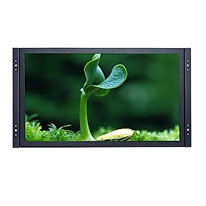 iChawk 15.6'' inch PC Monitor 1366x768 16:9 RCA HDMI-in VGA Metal Shell Embedded Open Frame Built-in Speaker Remote Control LCD Screen Display USB Port Pluggable U-Disk Small Video Player K156MN-591