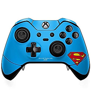 Skinit Decal Gaming Skin Compatible with Xbox One Elite Controller - Officially Licensed Warner Bros Superman Official Logo Design