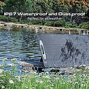 VDL Portable Solar Panel SC0201, 200W Monocrystalline Foldable Solar Panel Kit with Adjustable Kickstand, MC-4 Output for Solar Generator Power Station,RV, Outdoor Camping, Off Grid