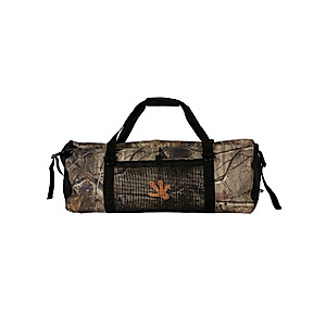 geckobrands Waterproof 50L Tarpaulin PVC Duffel Bag, Dry Bag, Shoulder Strap, 3 Interior Pocketsl, Realtree Edge Camo