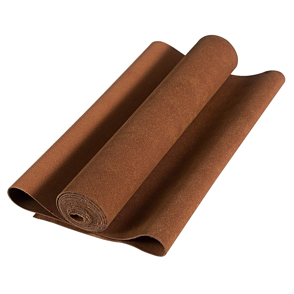 Gotocut Frosted Soft Solid PU Synthetic Leather Suede Faux Leather Sheet for Making Earring Hair Bows, Handicraft DIY Projects 9.5'' x 53" (Dark Brown)