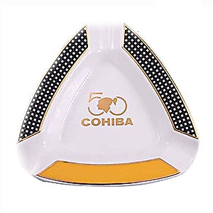 Cigar Ashtray Large Outdoor Ceramics Cigars Ashtray for Patio/Outside/Indoor Ashtray