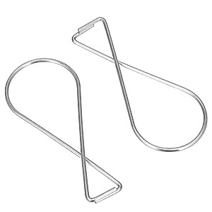 JOIKIT 200 Pack Ceiling Hook Clips, T-bar Ceiling Tile Clips, Drop Ceiling Hanger Hooks for Office, Classroom, Home and Wedding Decoration from Suspended Tile, Grid, Drop Ceiling