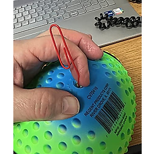 Regent Practice Football Neon Colored 9inch Spiked for gripping Control Made of Soft Rubber Inflatable Football air Filled Great for The Pool or Playground PINK ORANGE LIME BLUE PURPLE (SJB-9R)