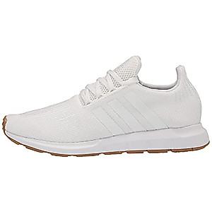 adidas Men's Swift Running Shoe, White/White/Gum, 10
