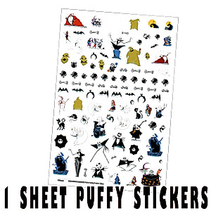 Disney Studios Nightmare Before Christmas Stickers & Door Hanger Craft Bundle - Halloween Themed