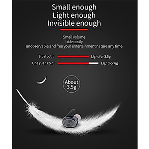 XINRUNE Wireless Earbuds Bluetooth 5.0, Wireless Headphones with Built-in Mic,Clear Call Bluetooth Earbuds with Charging Case, Stereo Wireless Earphones Black