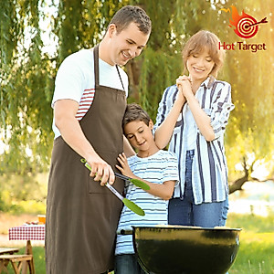 POPCO Tongs for Cooking - Set of 3 (7, 9, 12 inches) - Heavy Duty, 304 Stainless Steel BBQ and Kitchen Tongs with Silicone Tips (3 COLORS AVAILABLE)