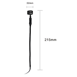 HEIMU Clip On Instrument Condenser Microphone + Universal Clip (for Flute)