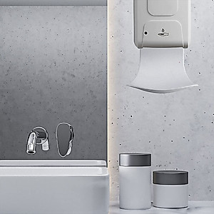 Cabilock 2Pcs Plastic Water Tray foaming soap Dispenser soap Dispenser drip Catcher soap Dispenser Bracket soap drip Catcher Plastic Tray Hotel Droplet Trays Spray soap Holder abs White