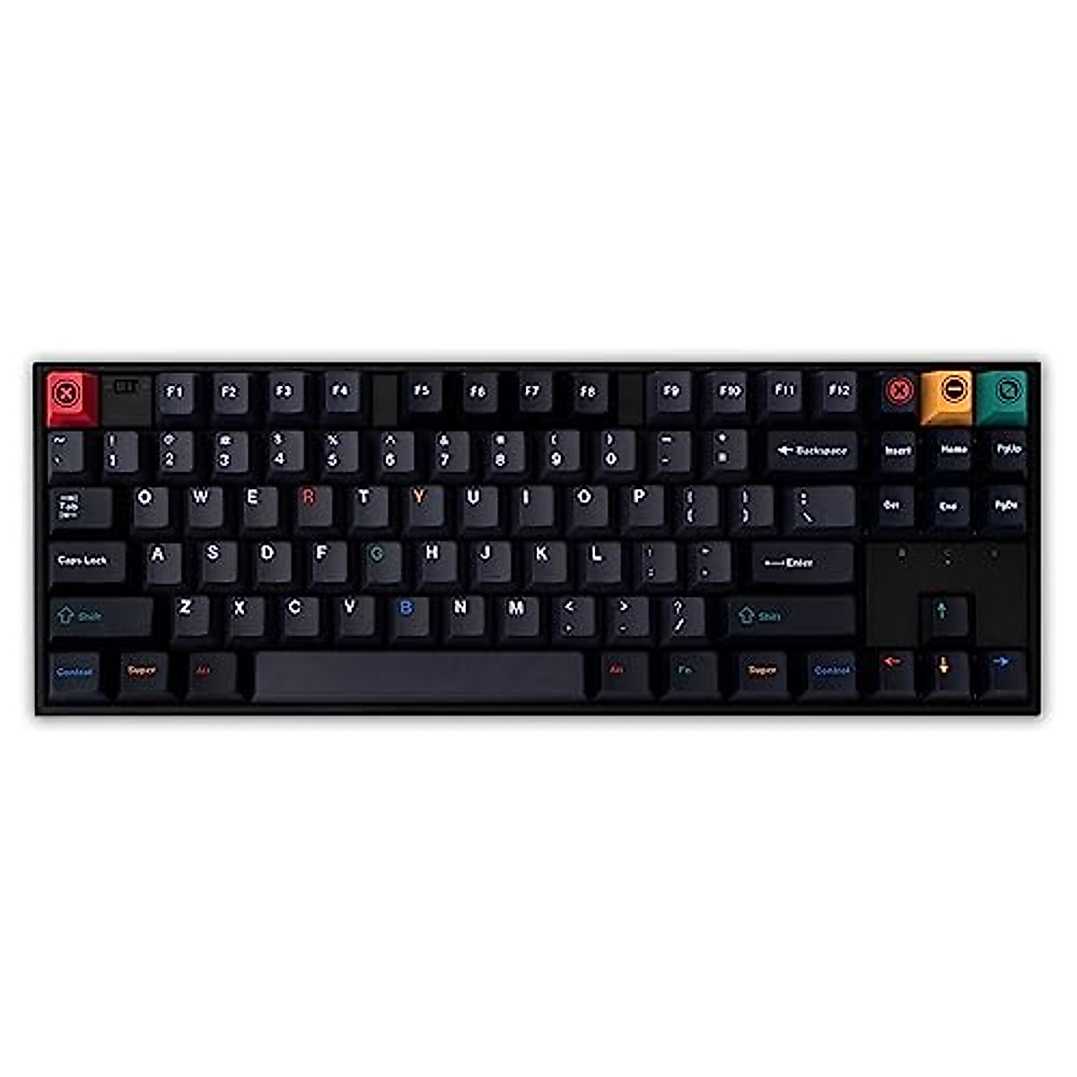 PBT Black Gray Keycaps 153 Keys Cherry Profile Custom ISO ANSI Keyboard Keycap Set for 60% 65% 70% 75% Cherry Gateron MX Switches Mechanical Keyboards