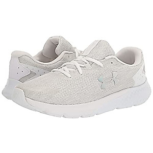 Under Armour Women's Charged Rogue 3 Knit, (102) White/Gray Mist/Iridescent, 8.5, US