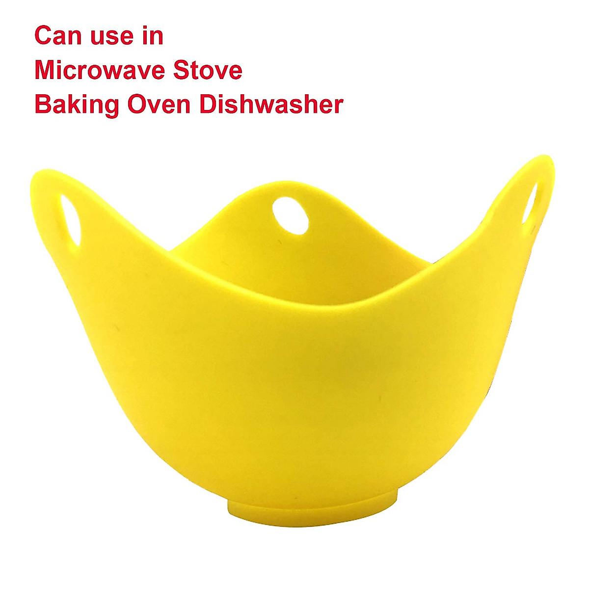 Winkeyes 4pcs Silicone Egg Poacher Cups Poach Pods Work with Egg Poacher Pan, Cookware, Boiler Steamer, Microwave