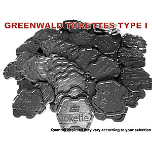 100 Black Tokettes Type 1 - Gi Laundry Tokens