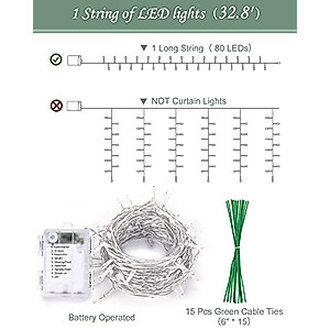 JACKYLED 80Ft 12 Pack Artificial Devil's Ivy Garland with 80 LED String Light, Fake Pothos Plant Vines,Houseplants, Hanging Plant Vines for Bedroom Garden Party Wall Decor