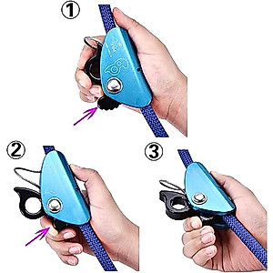 Arborist Flipline for Climbing Tree, 1/2'' x 8 ft Steel Wire Core Tree Lanyard Flipline Kit W/Lock Carabineer, Rope Grabber, Steel Swivel Snap Hook - Heavy Duty, Low Stretch, Cut Resistant