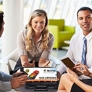 MxVol (NO CHIP) Compatible HP 134X W1340X 134A W1340A Toner Cartridge (2,400 Pages x 2) High Yield Black Toner use for HP MFP M234dw M234sdw M209dw M234 M209 Printer, 2-Pack