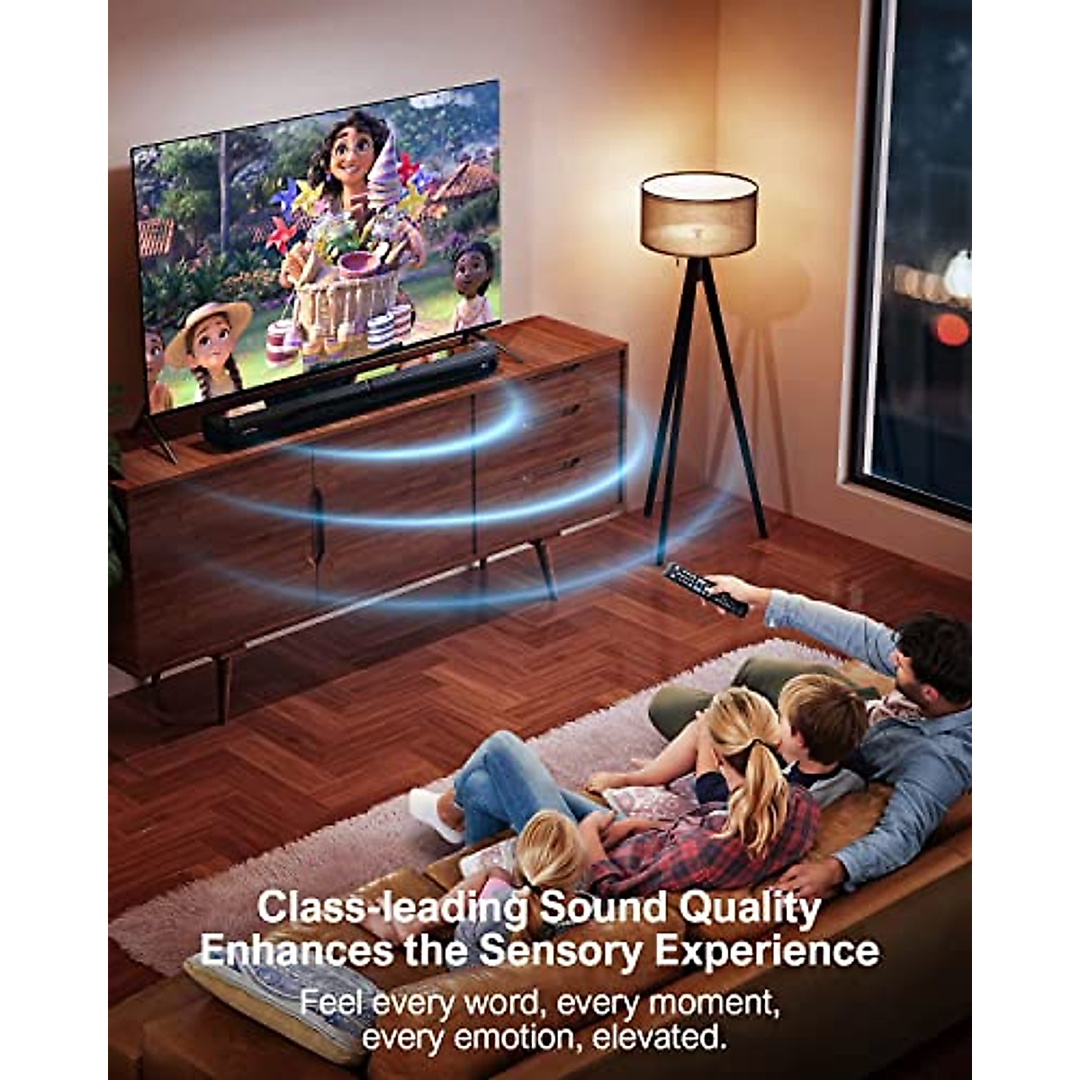 ULTIMEA 2.2ch Sound Bars for TV, 2-in-1 Separable TV Soundbar, 2 TV Speakers Sound Bar for Surround System, 32Inch PC Sound Bar Bluetooth 5.0/Optical/Aux/USB/HDMI Home Theater Soundbar, Wall Mountable